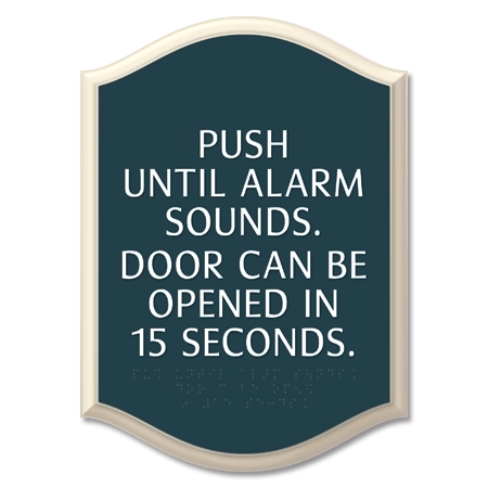 Delayed Egress Signage for Medical Facilities| HealthcareSigns.com