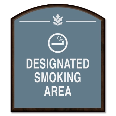 Designated Smoking Area Sign | HealthcareSigns.com