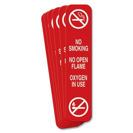 Magnetic No Smoking Oxygen In Use Signs | HealthcareSigns.com