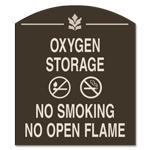 Oxygen Storage Sign | Oxygen Storage Warning | HealthcareSigns.com