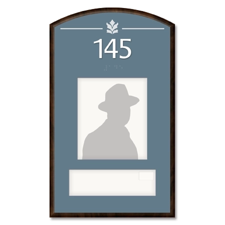 1-Slot Room Number Signs with Patient Picture | HealthcareSigns.com