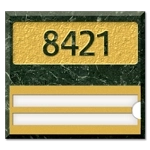 2-Slot Patient Room Sign | Room Sign with Name | HealthcareSigns.com