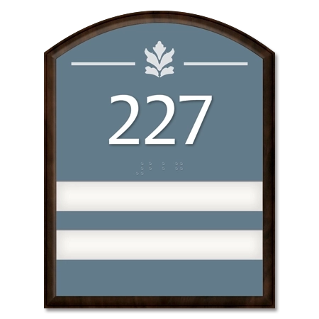 2-Slot Patient Room Sign | Room Sign with Name | HealthcareSigns.com