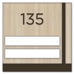 2-Slot Patient Room Sign | Room Sign with Name | HealthcareSigns.com