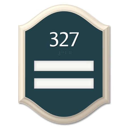 2-Slot Patient Room Sign | Room Sign with Name | HealthcareSigns.com