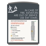 CA Elevator Evacuation Plans | Healthcare Facilities | HealthcareSigns.com
