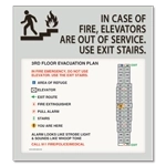 CA Elevator Evacuation Plans | Healthcare Facilities | HealthcareSigns.com