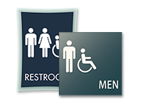 Clear Restroom Signs for Facilities | Healthcare Signs