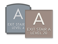 Stairway Floor Number and Floor Level Signs | HealthcareSigns.com