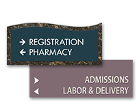 Directional Wall Signs Point the Way for Guests | HealthcareSigns.com