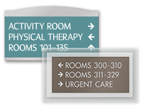 Directional Wall Signs Point the Way for Guests | HealthcareSigns.com
