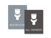 Clear Restroom Signs for Facilities | Healthcare Signs
