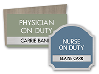 Staff Door Name Plates | Doctors Name Plates | HealthcareSigns.com